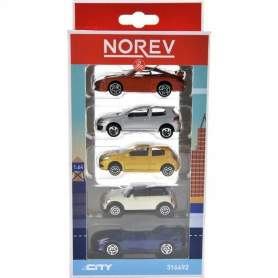 NOREV - PACK 5 voitures Porsche Golf Gti Renault Clio RS Mini Cooper ...