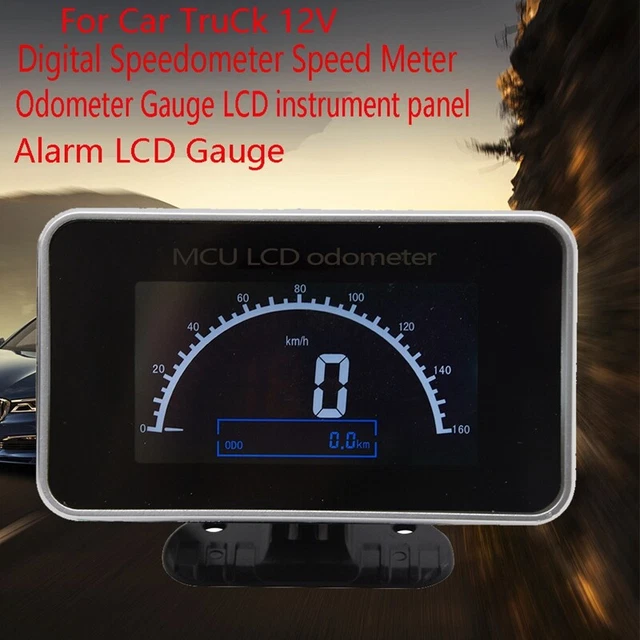 Car Truck 12v 24v 2 In 1 Functions Digital Speedometer Speed Meter
