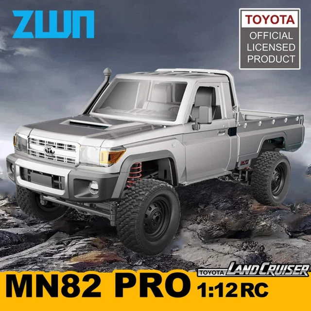 ZWN MN82 MN82PRO LC79 Silver 1/12 4WD RC Pickup Off-Road Crawler Truck ...