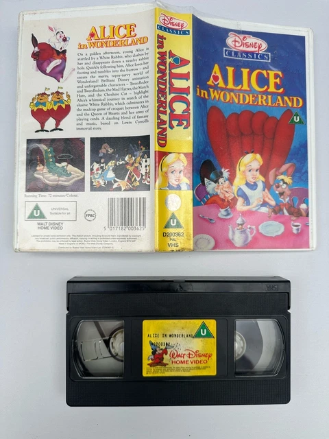 DISNEY CLASSICS ALICE in Wonderland (VHS) £7.99 - PicClick UK
