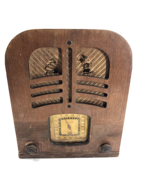 1930’S PHILCO TOMBSTONE Battery Plug Vintage Radio Stereo 39-70 ...