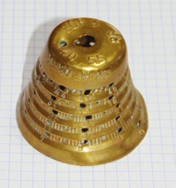 EMBOUT DE FUSÉE LAITON OBUS DE CANON de 75 mm SHRAPNEL 14/18 EUR 15,00 ...