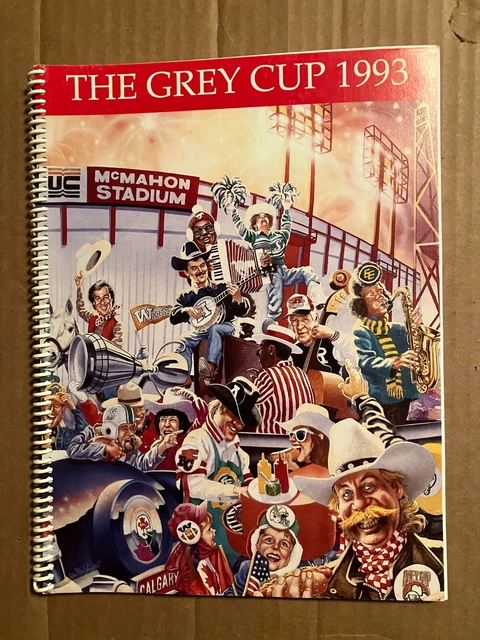 1993 CFL FOOTBALL GREY CUP PROGRAM: EDMONTON ESKIMOS vs WINNIPEG, NOV ...