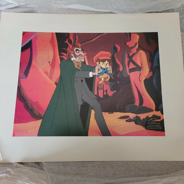 1987 MOVIE CELL lithograph "Pinocchio and the Emperor of the Night" $60 ...