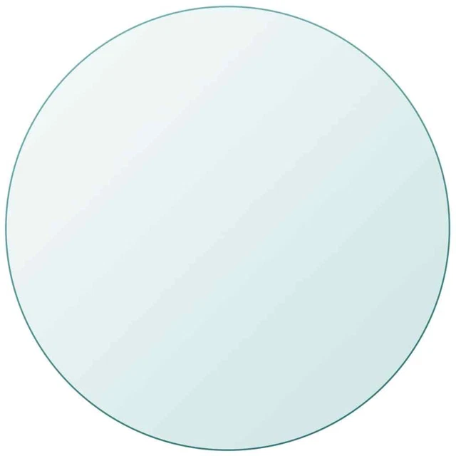 TABLE TOP TEMPERED Glass Round 500mm Sturdy Replacement Protector Cover ...