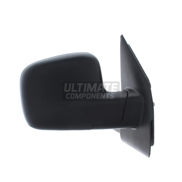 VW TRANSPORTER T5 Van 2003-2010 Manual Wing Door Mirror Black Drivers ...