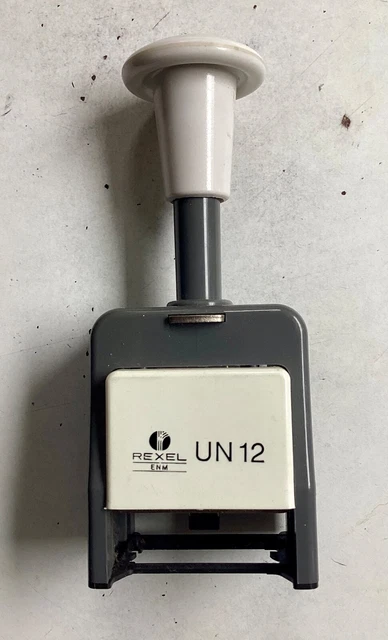 REXEL AUTOMATIC NUMBERING Machine 6 Wheel Roman Used £11.00 - PicClick UK