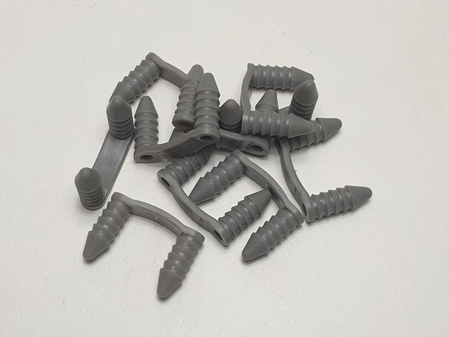 10 X FORD Grey Wiring Loom Clips Mk1 Mk2 Mk3 Escort Capri Cortina ...