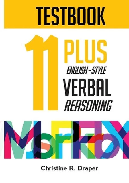 11 PLUS ENGLISH-STYLE Verbal Reasoning Testbook by Christine Draper ...