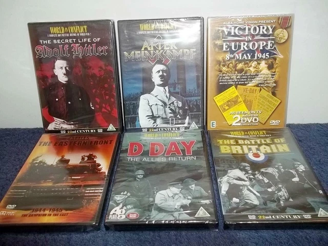 WWII 6 DVD Bundle - Battle Britain, D Day, Victory In Europe, Hitler ...