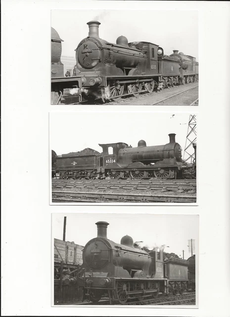 6 DIFFERENT PHOTOGRAPHS of North British Railway 0-6-0 LNER J36 various ...