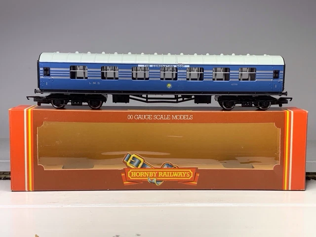 HORNBY R422 LMS Coronation Scot 1st Class Coach 1070 Blue & Silver ...