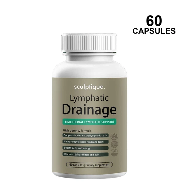 2PACK | SCULPTIQUE Lymphatic Drainage Capsules Mens Supplement Plant ...