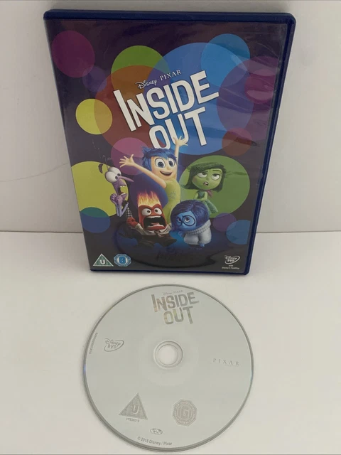 INSIDE OUT DVD Walt Disney Pixar Original Animated Cartoon Movie UK ...