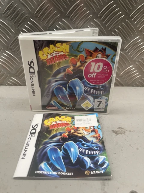 NINTENDO DS CRASH Of The Titans ** Game Box And Manual And Sleeve Only ...