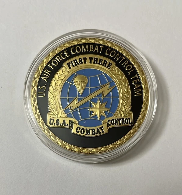 COMBAT CONTROL CHALLENGE Coin United States AIR FORCE USAF Wing Fast ...