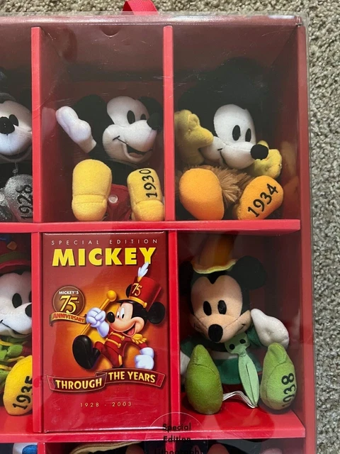 NEW MICKEY MOUSE 75th Anniversary Through the Years Bean Plush ...