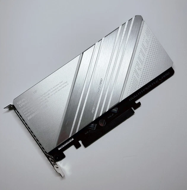 ASUS ROG HYPER M.2 CARD PCIe NVMe M.2 SSD EXPANSION CARD Two Slots WITH ...