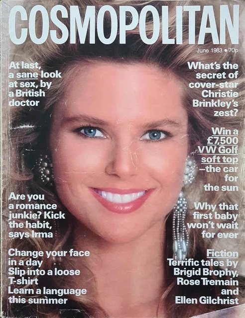 VINTAGE COSMOPOLITAN MAGAZINE June 1983 - Christie Brinkley £10.08 ...
