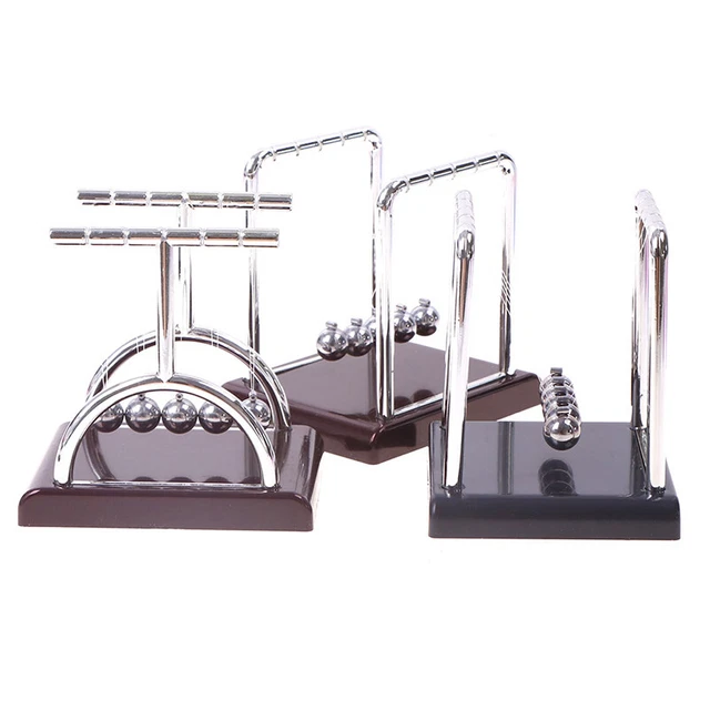 CRAFTS NEWTON'S CRADLE Desk Table Decor Metal Pendulum Ball Physics ...