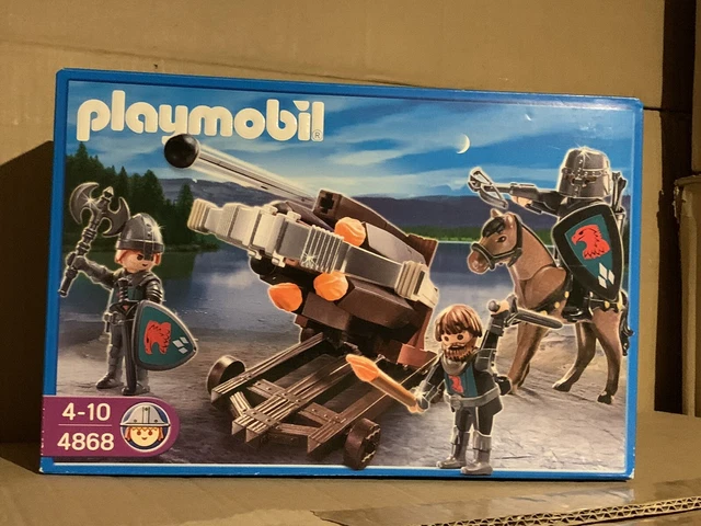 4868 PLAYMOBIL MEDIEVAL ballesta medieval tropa caballeros Halcón EUR ...