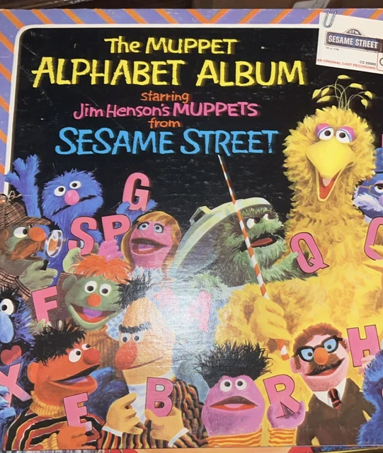 SESAME STREET THE Muppet Alphabet Album 1971 LP Children's Gatefold ...