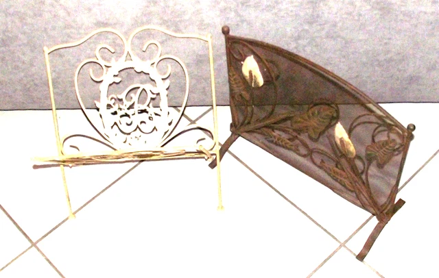 ANCIEN PORTE REVUES Journaux Pliant Et Un Second Grille ?? Avec Des ...