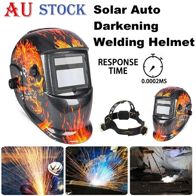 ARC TIG MIG MAG Welding Solar Helmet Auto Darkening Lens with Expansive ...