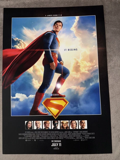SUPERMAN IT BEGINS official 2025 A3 Odeon movie Poster £8.64 - PicClick UK