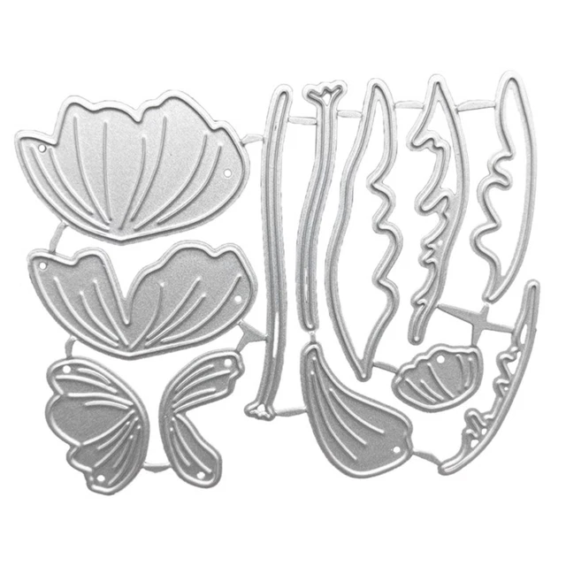 CARBON STEEL CUTTING Die Two Lotuses Flower Metal Die Cuts Stencil ...