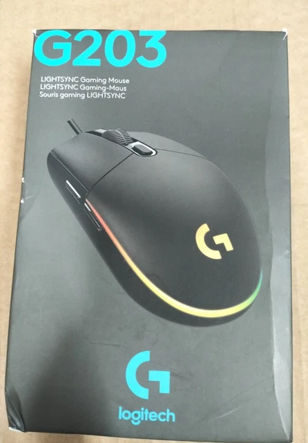 LOGITECH G203 LIGHTSYNC Gaming Mouse Customizable RGB Lighting,6 ...