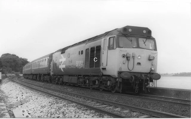 BRITISH RAILWAY B.R Photograph Class 50 - 50014 At Starcross 30/08/1986 ...