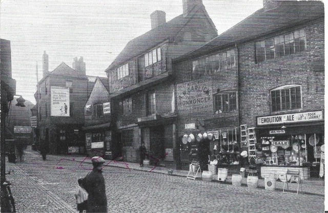 VINTAGE 1950'S POSTCARD,SHOWING Early Areas Of Coventry,Bull Ring ...