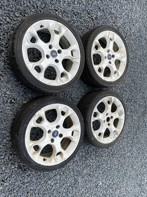 GENUINE FORD FIESTA Mk7 205/40/17" Alloy Wheels Set X4 Zetec S White ...