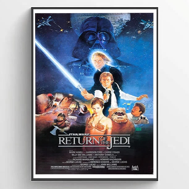 STAR WARS EPISODE VI Return Of The Jedi Movie Poster Wall Art A4 A3 A2 ...