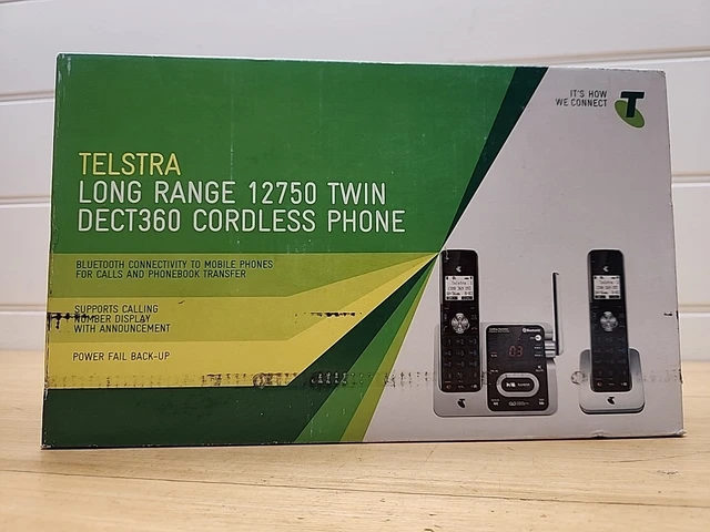 TELSTRA LONG RANGE 12750 Twin Dect360 Cordless Phones -NEW FREE POST ... TELSTRA LONG RANGE 12750 Twin Dect360 Cordless Phones -NEW FREE POST ...