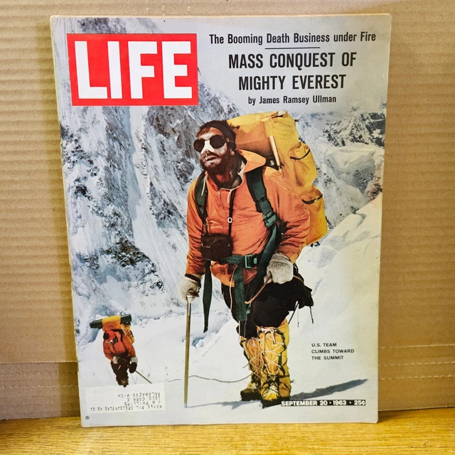 LIFE MAGAZINE SEPTEMBER 20 1963, MASS CONQUEST OF MIGHTY EVEREST loch ...