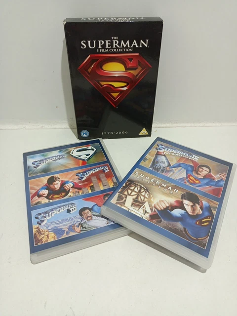 THE SUPERMAN 5 Film Collection Dvd 5 DISCS DVDS R2UK 1976-2006 WIDESCR ...