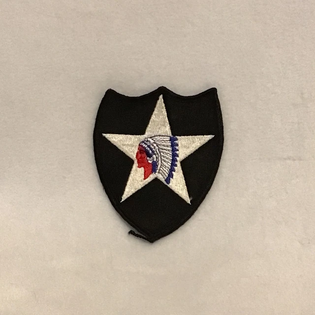 VINTAGE US ARMY 2nd Second Infantry Indian Head Patch Korean War Era £ ...