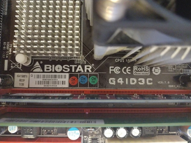 BIOSTAR G41D3C 7.0 Motherboard, LGA 775, 2xDDR3, With CPU AND RAM ...