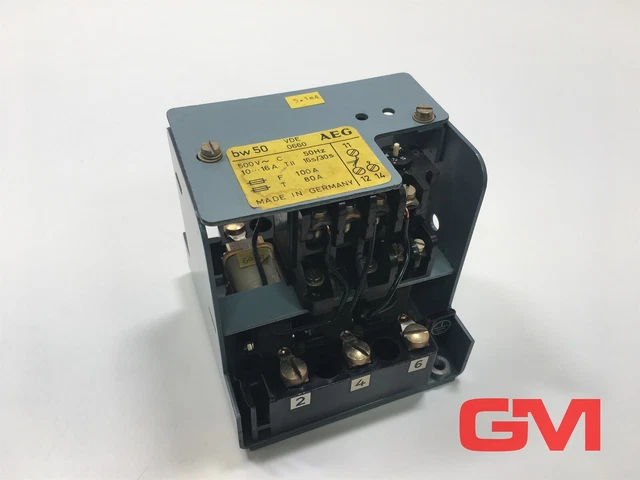 AEG TERMICA UEBERSTROMSTAMPALOESER Tipo bw 50 Over-Current Release 10 ...