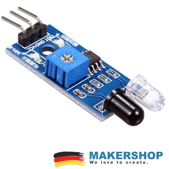 IR INFRAROT HINDERNIS Erkennung Abstandssensor Sensor Modul Arduino Raspberry Pi EUR 2,65 ...