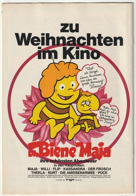 DIE BIENE MAJA #35 Flip der große Retter, Bastei Verlag 1977 COMICHEFT ...