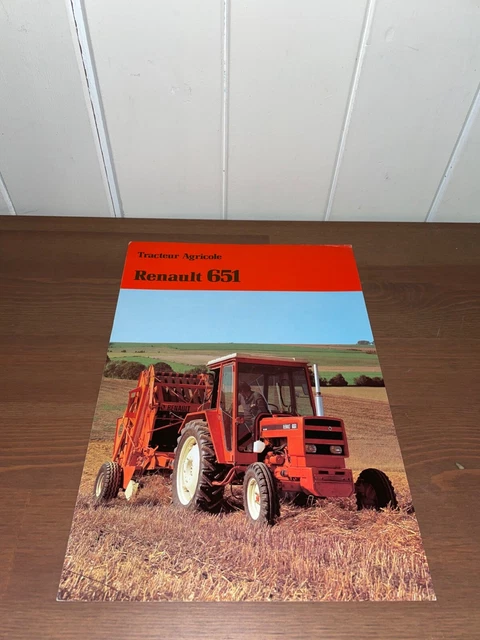 BROCHURE PROSPEKT PROSPECTUS TRACTEUR RENAULT 651 tractor-traktor ...