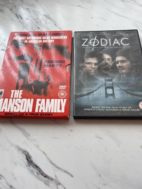 SERIAL KILLERS DVD’S The MANSON FAMILY And ZODIAC Based On A True Story ...