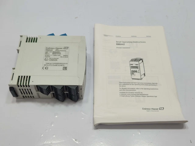 ENDRESS+HAUSER RMA42 PROCESS Transmitter With Control Unit Rma42-Bhd ...