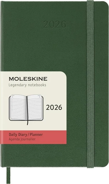 2026-12 MONTH DAILY Hard Cover Diary - Pocket - Myrtle Green $99.98 ...