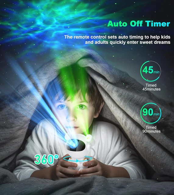 ASTRONAUT GALAXY PROJECTOR, Spaceman Light Projector with Timer, Remote ...