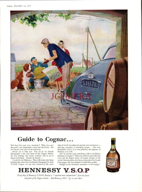 HENNESSY 'V.S.O.P.' COGNAC Brandy Drinks ADVERT Vintage 1960 Print Ad ...
