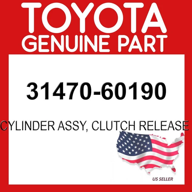VÉRITABLE TOYOTA 31470-60190 Cylindre Assy, Libération D'embrayage Oem ...